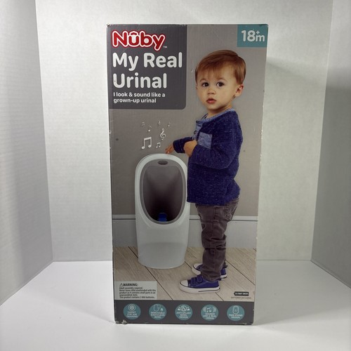Nuby My Real Urinal Training Toilet with Life-Like Flush Button and ...