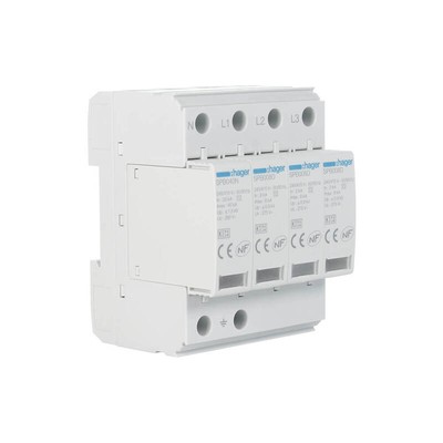 Hager Electrical Hager SPB408D | Surge Protection Device 4 Pole TNS/TT ...