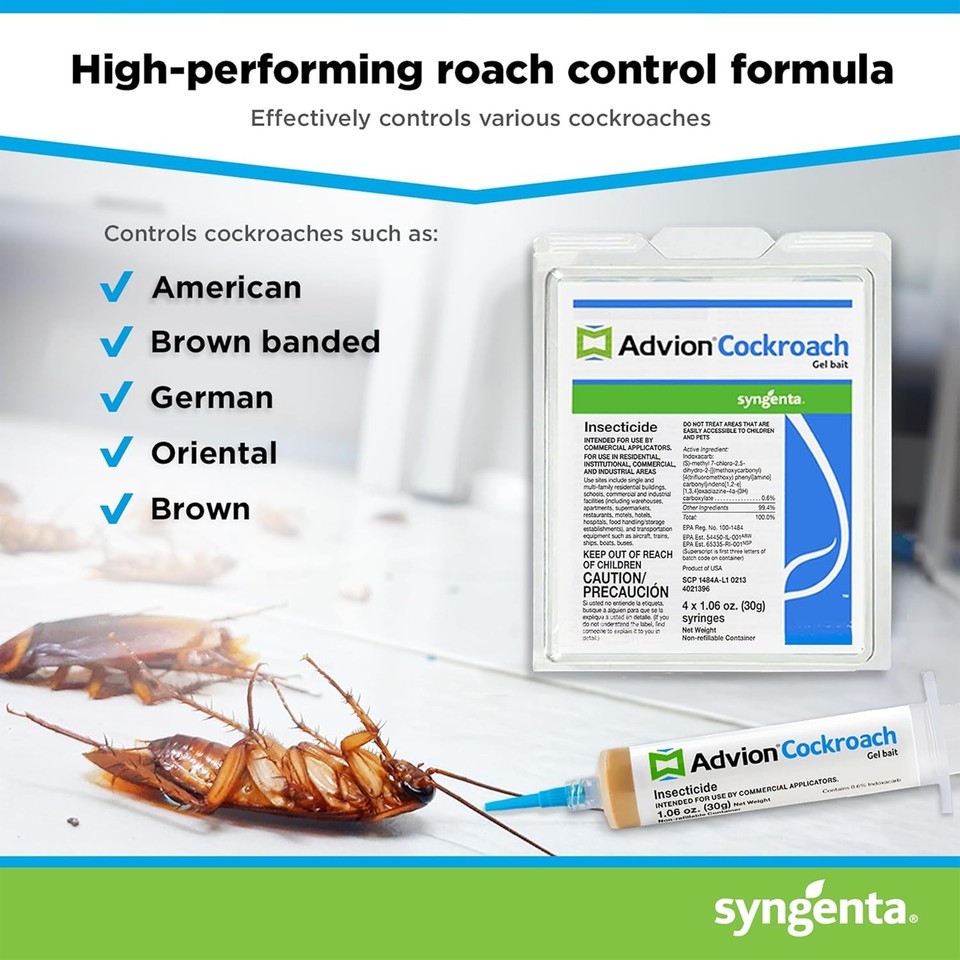 Cockroach Gel Bait 4X30G Roach Control Pest Prevention Solution ...