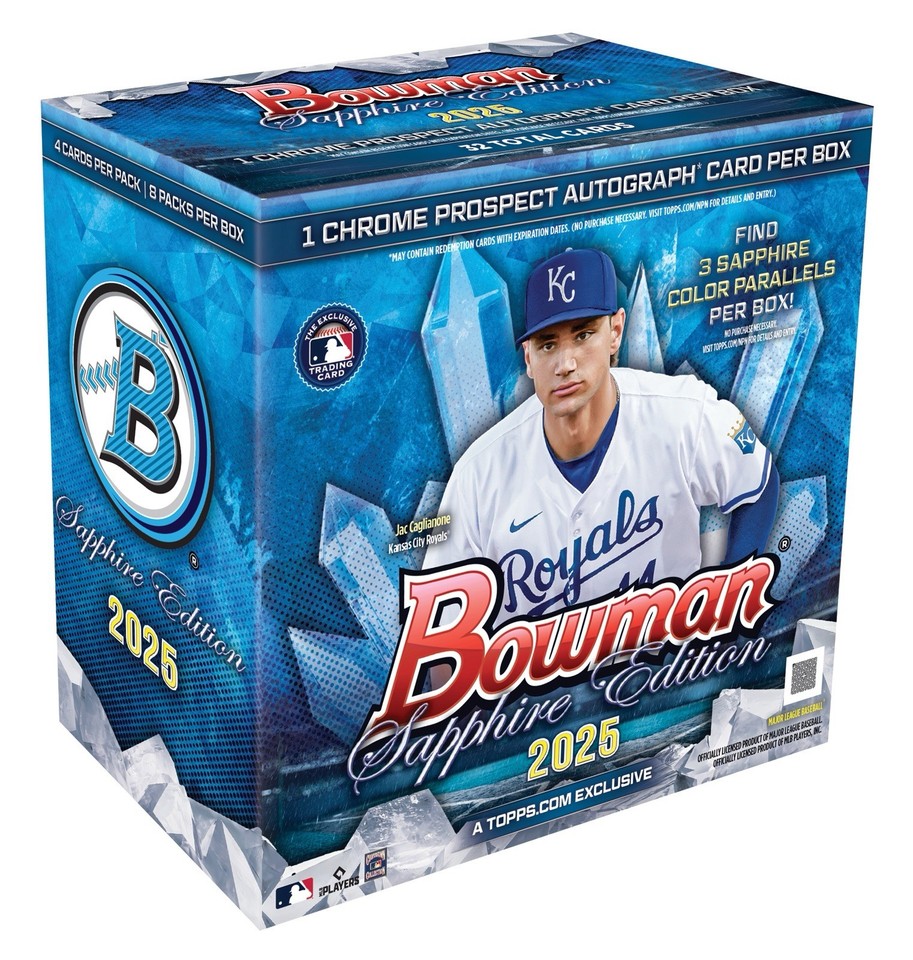 2025 Topps Bowman Baseball Sapphire Edition Hobby Box IN HAND | eBay