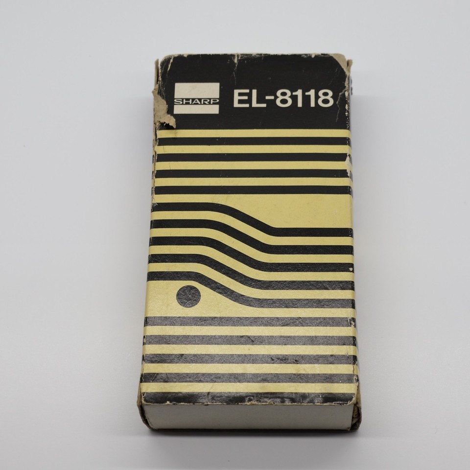 VINTAGE 1976 SHARP ELSI MATE EL8118 SCIENTIFIC CALCULATOR WITH GREEN ...