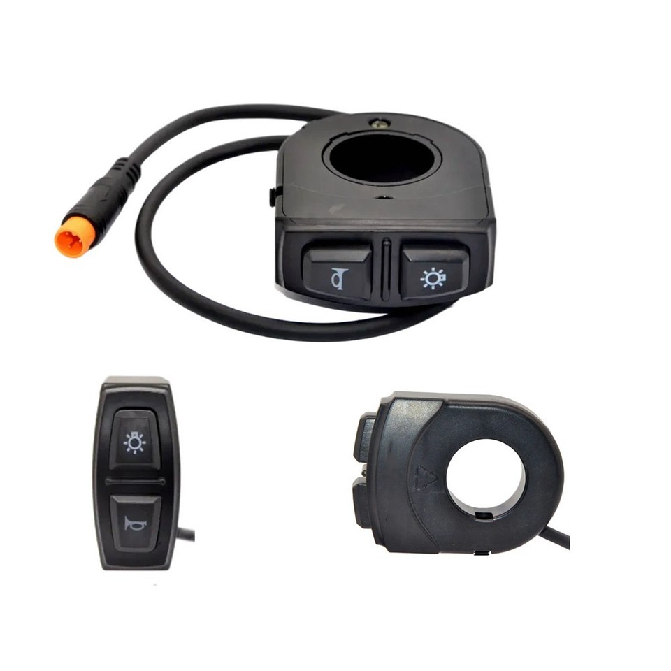 Electric Bike Dual Function Switch Button for Headlight and Speaker Use ...