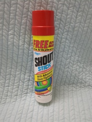 Vintage Shout Stick Laundry Stain Remover 4.4 oz Stick Lemon 1992 75% ...