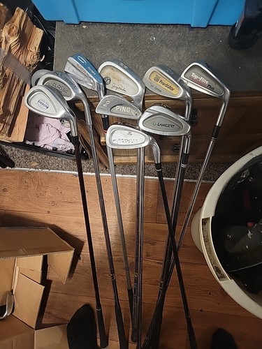 Lot of 20 Golf Clubs — Assorted Brands, Lengths, Right-Handed irons | eBay