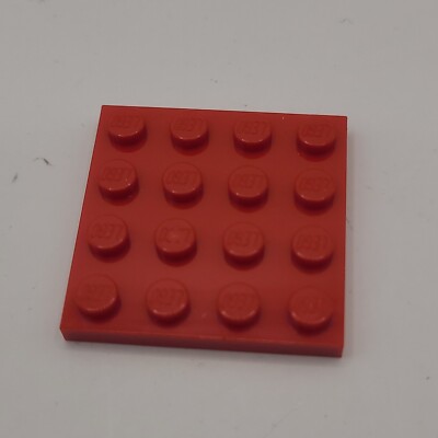LEGO RED Standard Plate 4 x 4 studs Square Baseplate #3031 | eBay