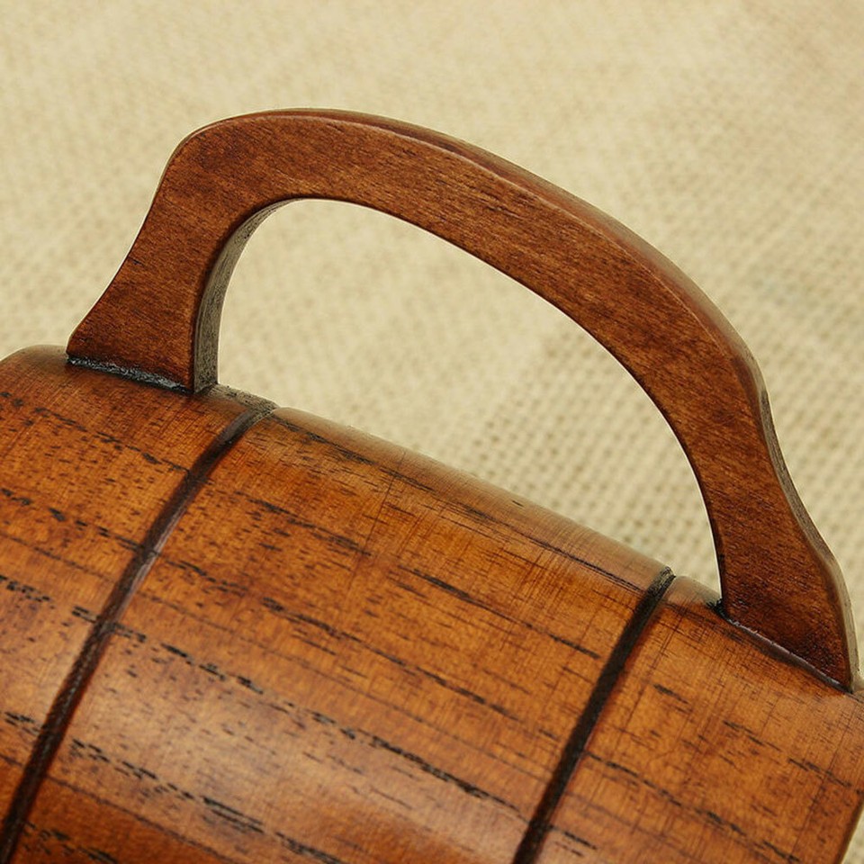 Handmade Wooden 300mL Milk Beer Mug Wine Tea Drink Handcrafted Wood Cup ...