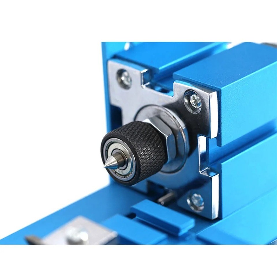 DIY Mini Metal Wood Turning Lathe Machine Model Tool Woodworking Power ...