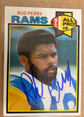 1979 Rod Perry Autographed Los Angeles Rams Card #106 | eBay