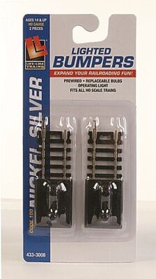 Life-Like Lighted Bumpers 2 Pack Code 100 Nickel Silver - Model Train ...