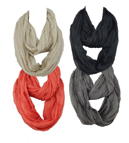 New Womens Ladies Snood Multifunctional Plain Neck Warmer Ski Scarf ...