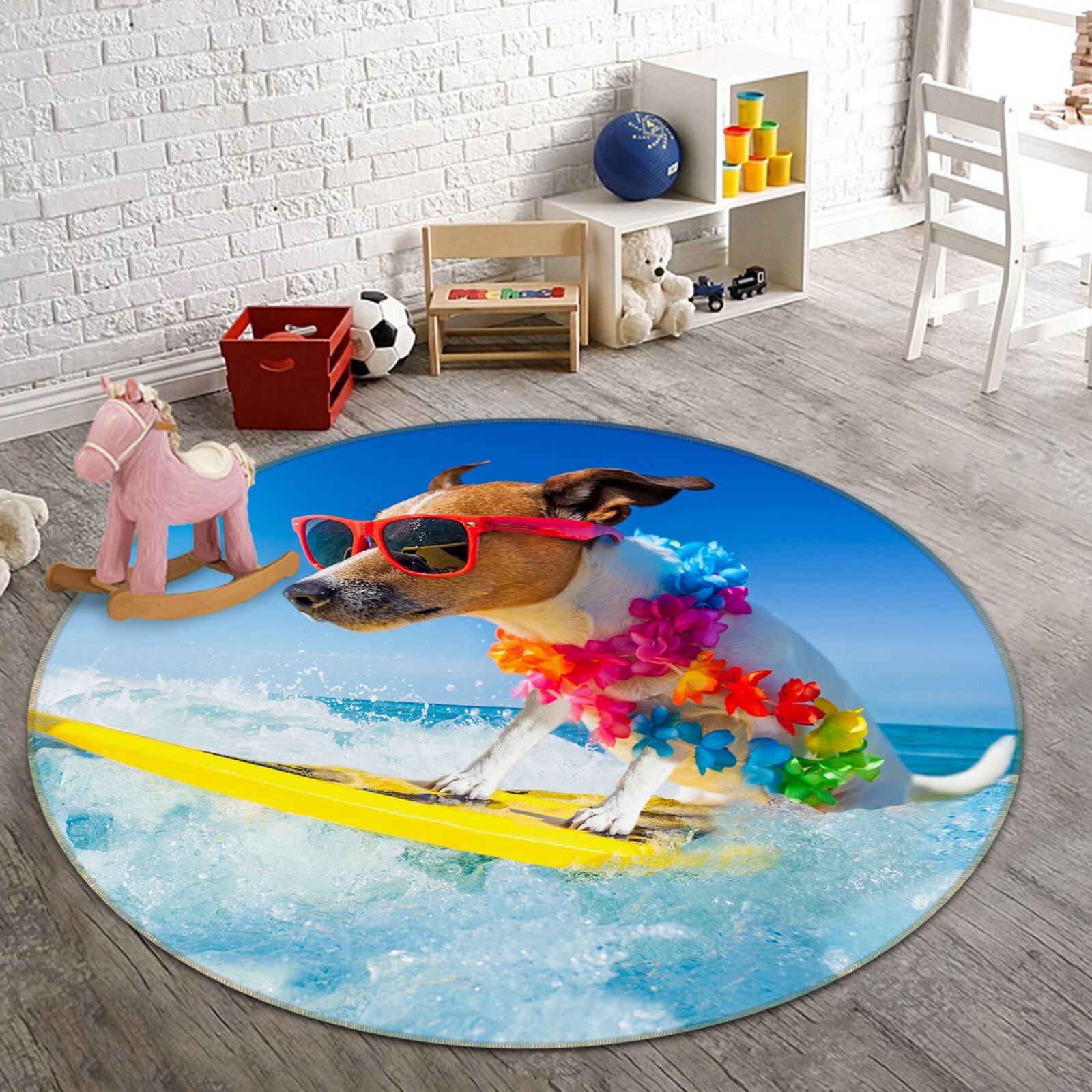 3D Summer Dog Surfing ZHUA245 Game Non Slip Rug Mat Photo Carpet Amy | eBay