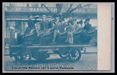 Cyan CLASS 1908 WAREHAM MASSACHUSTETTS, Grads Early Bus Era Fashion ...