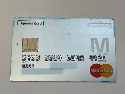 Hyundai MasterCard Credit Card Korea Chip | eBay