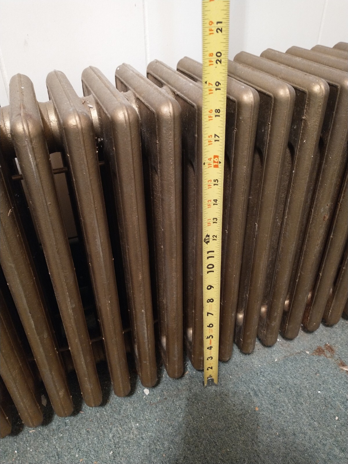 🔥Antique Vintage Cast Iron Hot Water Heater Radiator Great Condition No ...