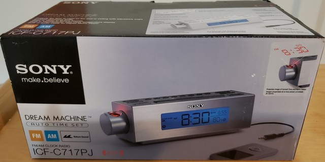 Sony Icf-c717pj Dual Alarm Am/fm Clock Radio With Projection for sale ...