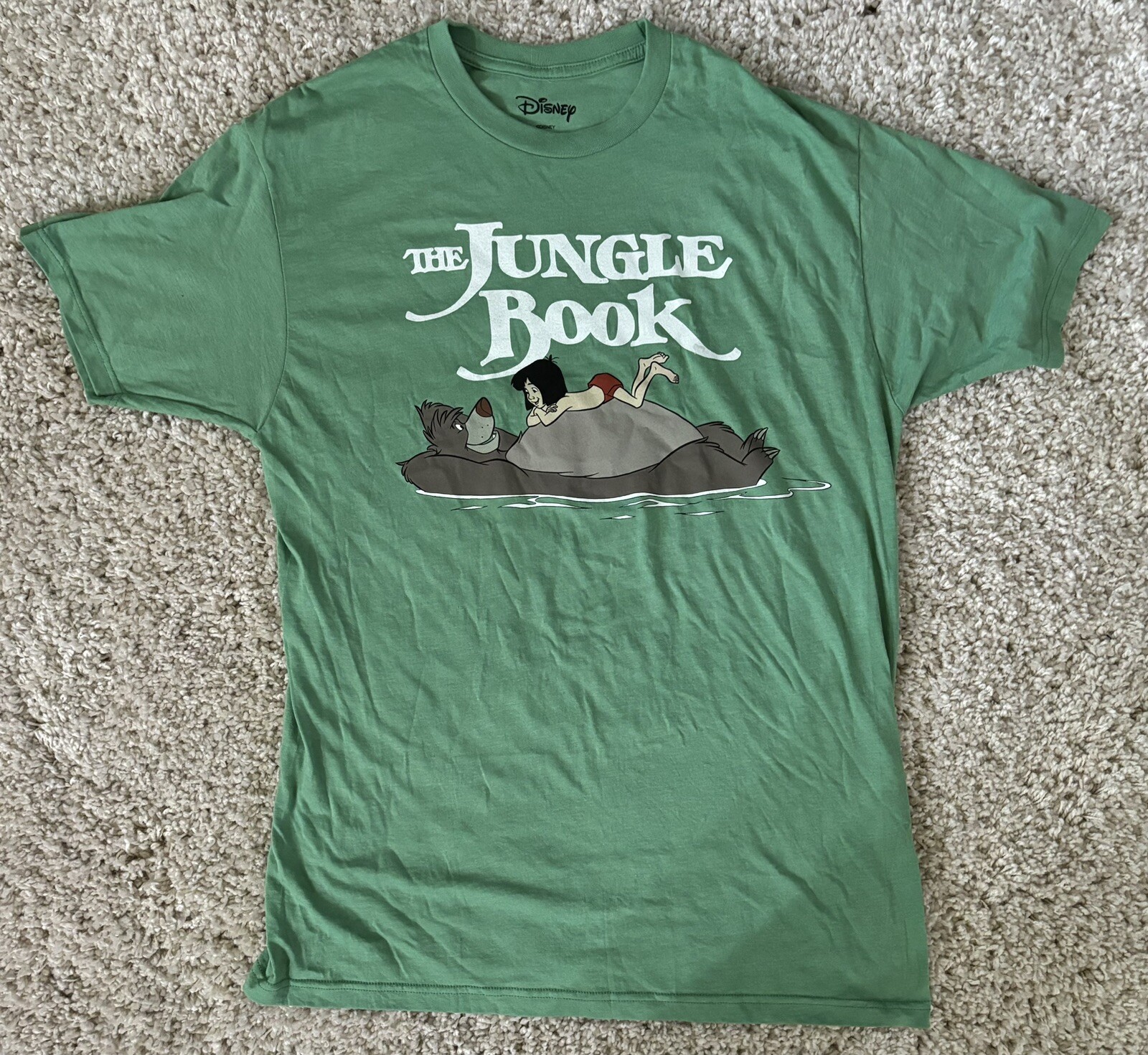 Vintage Disney Jungle Book Baloo Bear and Mowgli T-sh… - Gem