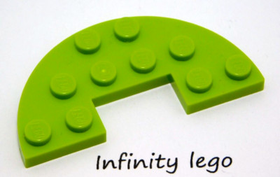 4 LEGO Line Modified Plate Half Circle 3 x 6 (18646) - 4 Pieces | eBay