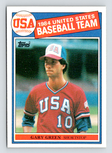 1985 Topps Card, #396 Gary Green Rookie, United States, 1984 Summer ...