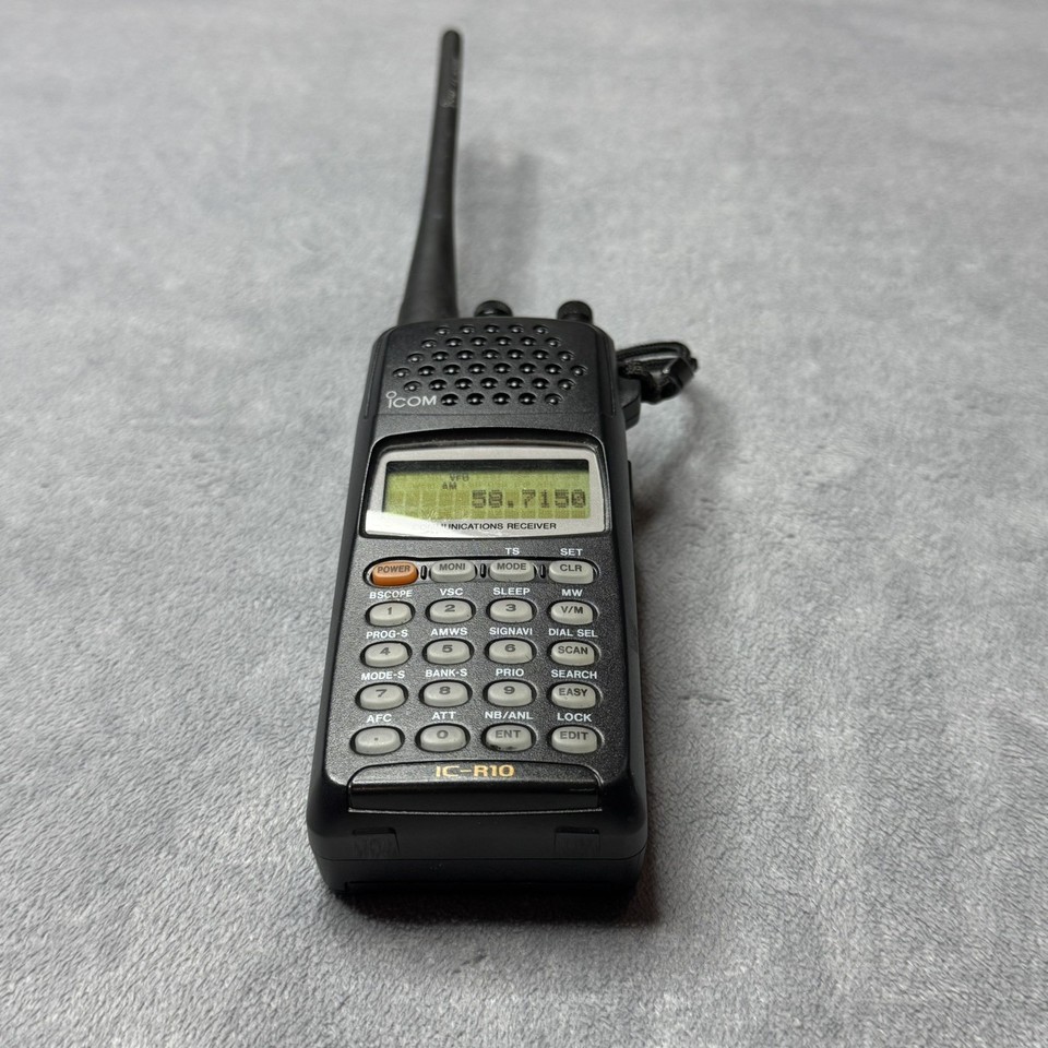 ICOM IC-R10 Handheld Receiver for AM/FM/LSB/USB/CW W/ BATTERIES TESTED ...
