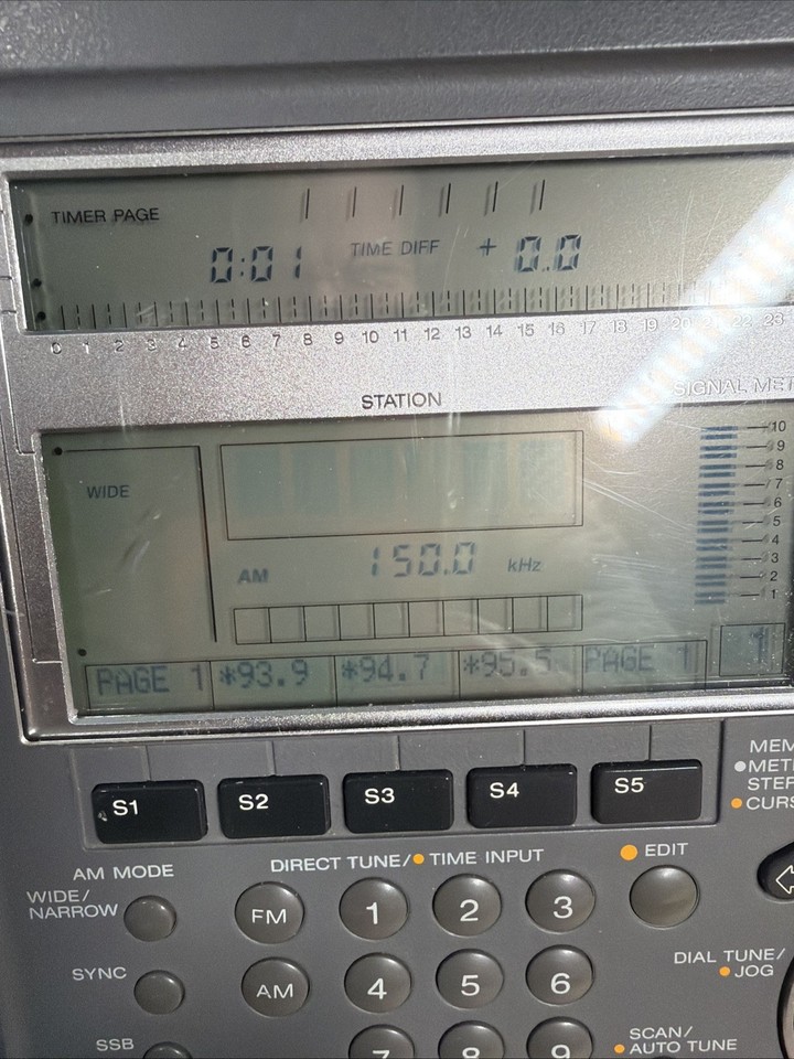 SONY ICF-SW77 FM Stereo/LW/MW/SW World Band Receiver 1991 Japan | eBay