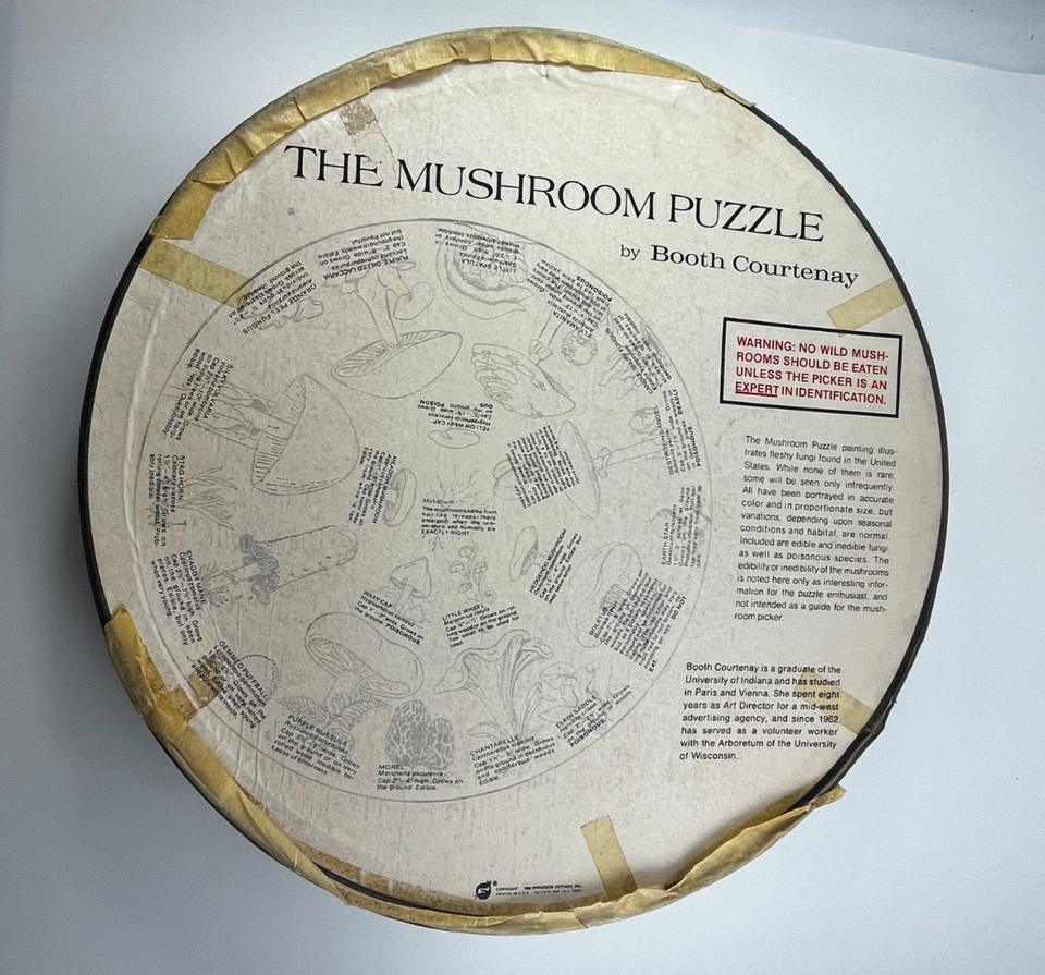 Springbok Round Mushroom Puzzle 1968 missing 12 pieces | eBay