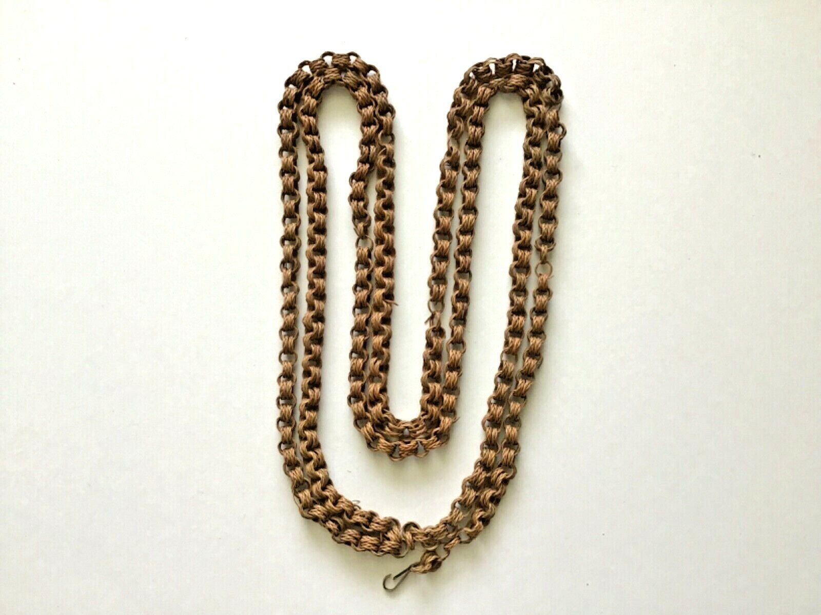 RARE * VTG UNIQUE HANDWOVEN RATTAN CHAIN NECKLACE * F… - Gem