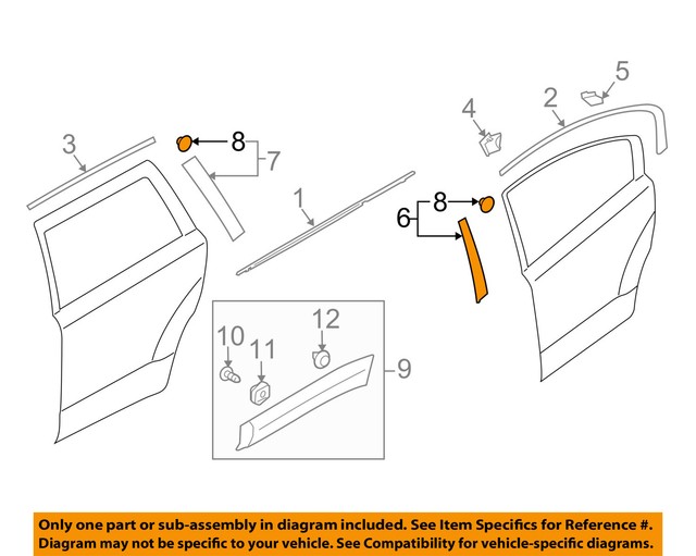 Subaru 63563AJ03A Genuine OEM Factory Original Applique for sale online ...
