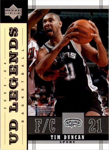 2003-04 Upper Deck Legends #77 Tim Duncan Card | eBay