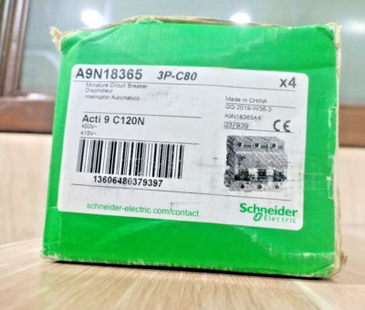 1PC A9N18365 SCHNEIDER CIRCUIT BREAKER Acti9 C120N 3P - 80A - C curve ...
