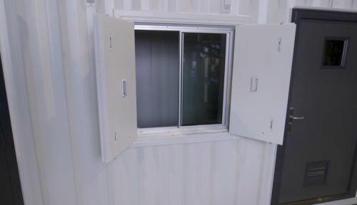 Container Window Shutter Site Office | Glazing | Anti Vandal Security ...