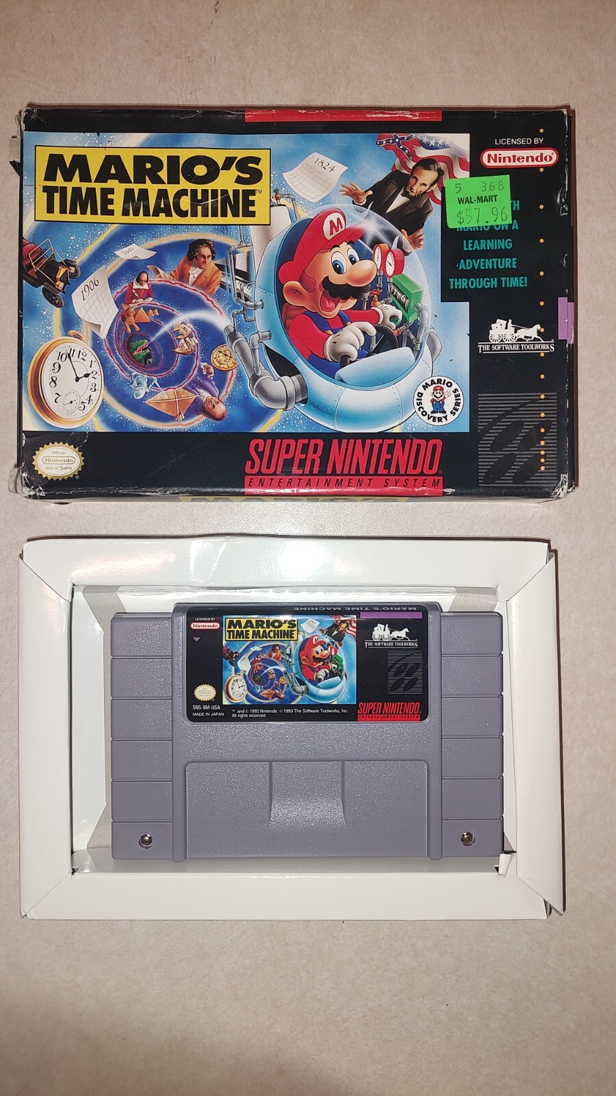 Mario's Time Machine (Super Nintendo Entertainment System, 1993) for ...