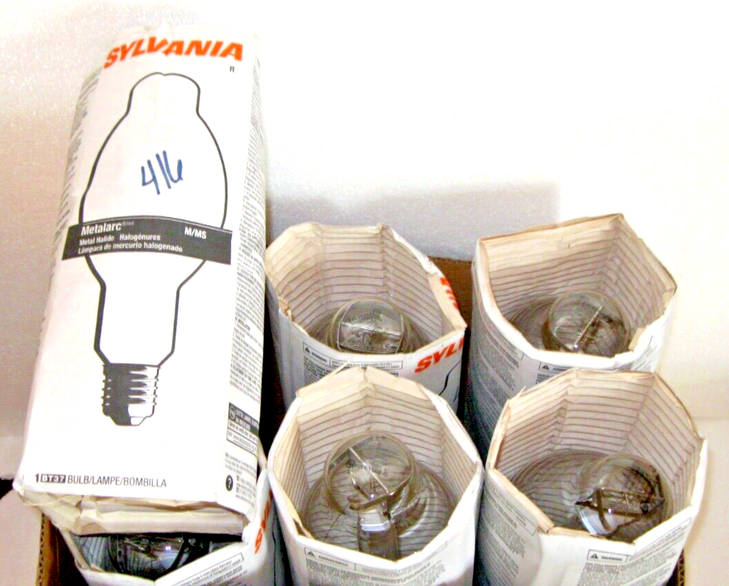 Sylvania M1000/U/BT37 Compact Metalarc 1000W Light Bulbs Lamps 6 PC E39 ...