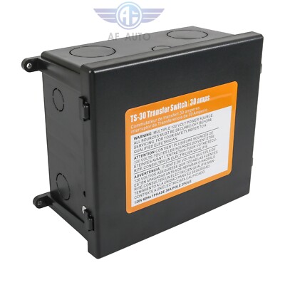 TS-30 30 Amp Automatic Transfer Switch New For Inverter/shore power ...