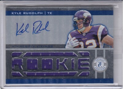 KYLE RUDOLPH 2011 Panini Totally Certified Jersey Autograph RC 338/499 ...