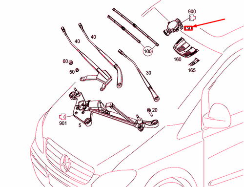 MERCEDES-BENZ VITO W447 Rain And Light Sensor A4479052802 NEW GENUINE ...