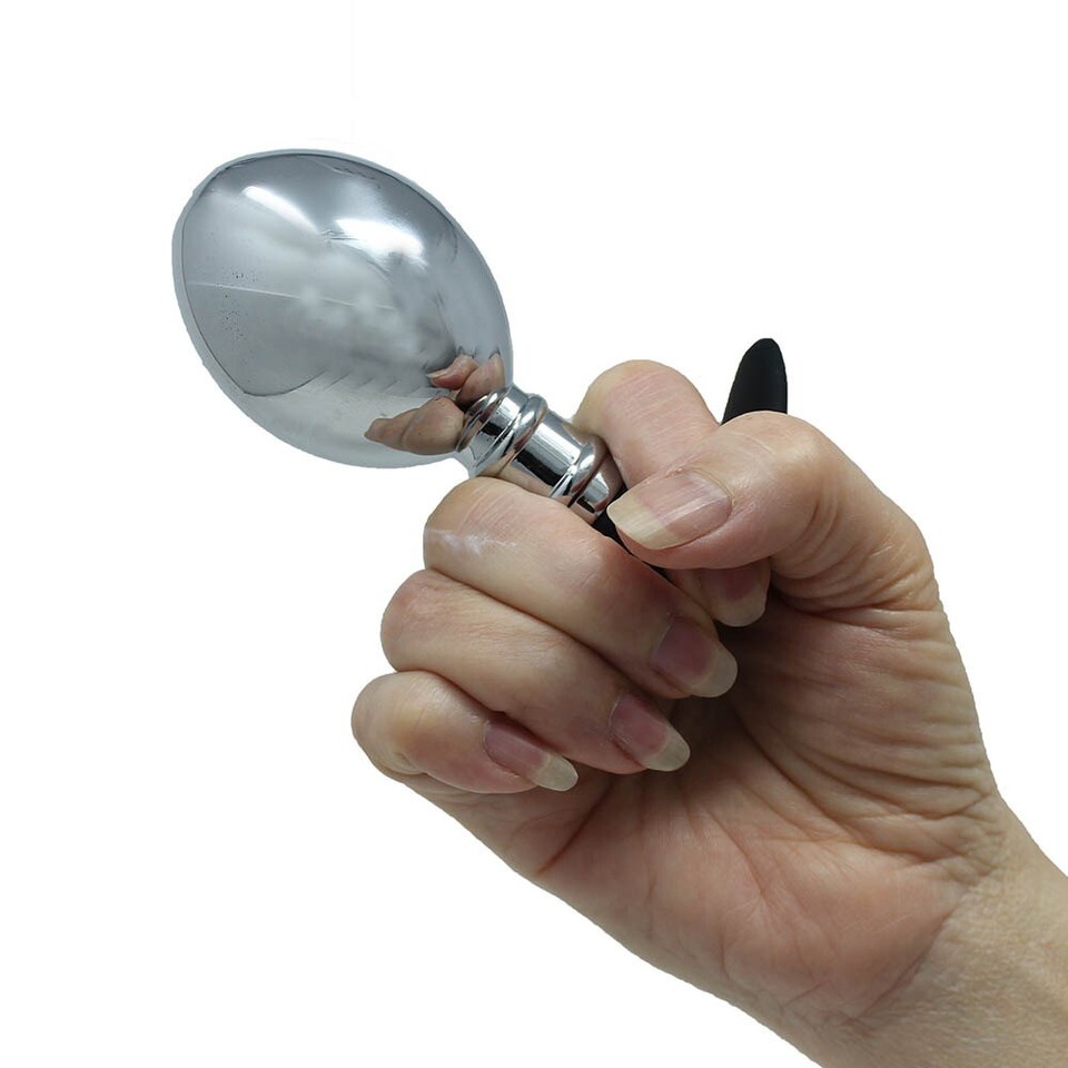 Wearable Metal Silicone Butt Plug Anal Plug Ass Stretcher Dildo Sex ...