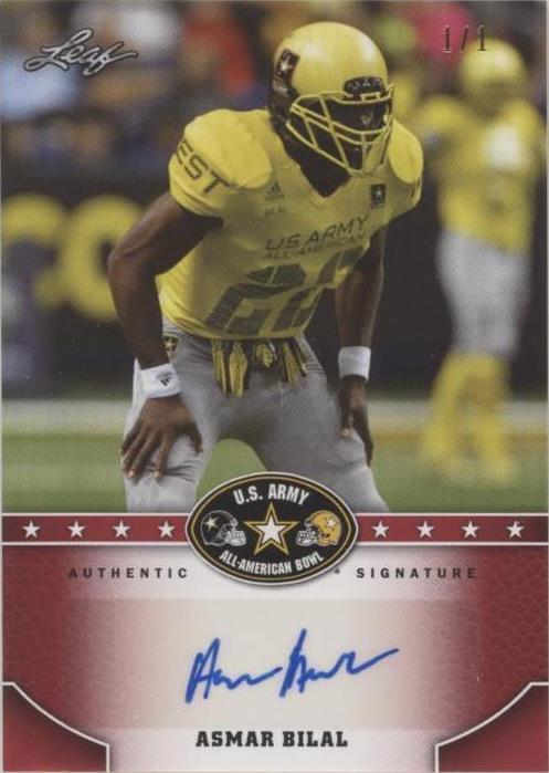 2015 Leaf U.S. Army All-American Bowl - Autographs Asmar Bilal #BA-AB1 ...