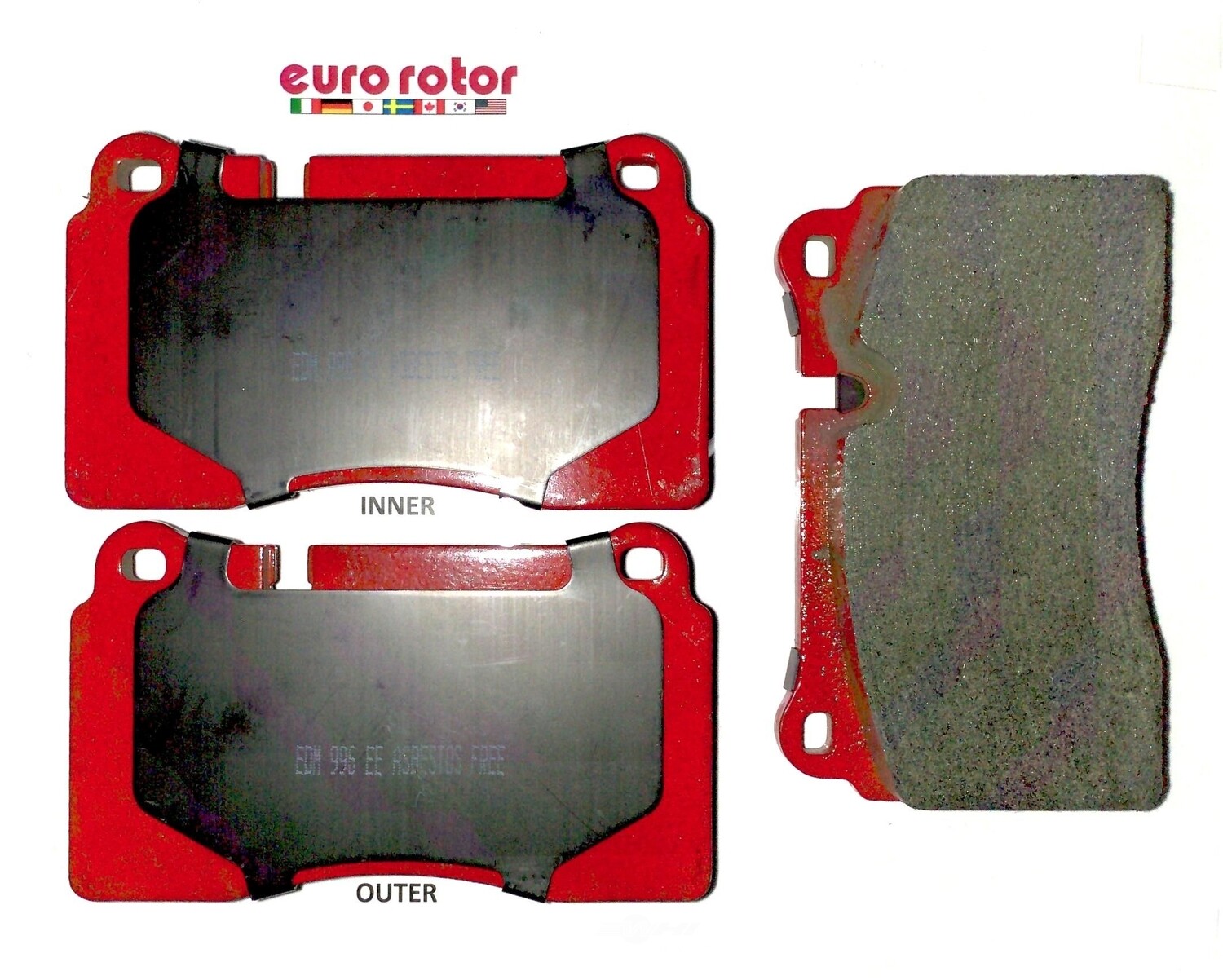 Disc Brake Pad Set-Supercharged Eurorotor F1D1263-H for sale online | eBay
