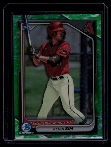 Kevin Sim 2024 Bowman Chrome Prospects Lunar Glow #BCP-34 Arizona ...
