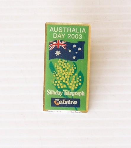 2003 SUNDAY TELEGRAPH AUSTRALIA DAY TELSTRA SOUVENIR LAPEL TIE PIN ...