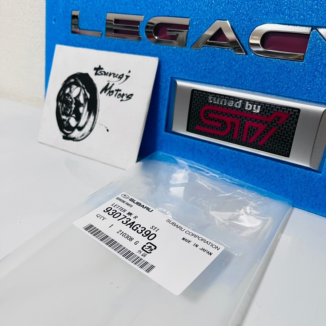 Subaru genuine rear emblem Legacy Touring Wagon 2.0GT STI LEGACY ...