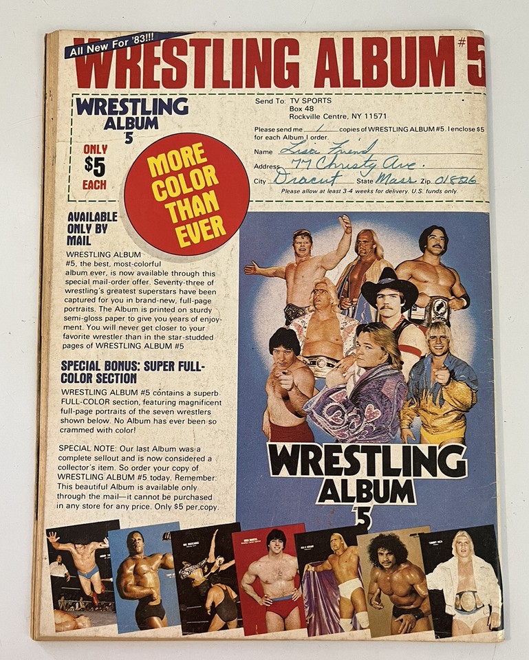 1983 THE WRESTLER MAGAZINE - HULK HOGAN COVER / BLACKJACK MULLIGAN ...