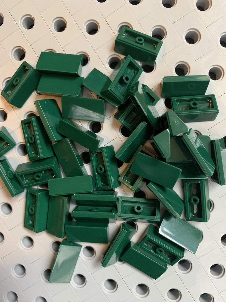 Lego Earth Green Slope Roof Tile 1x2x2/3 Abs New Lot Of 24 | eBay