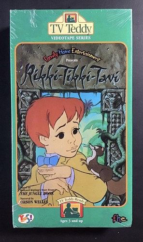TV TEDDY VHS Rikki-Tikki-Tavi The Jungle Book Sstory Narrated Orson ...