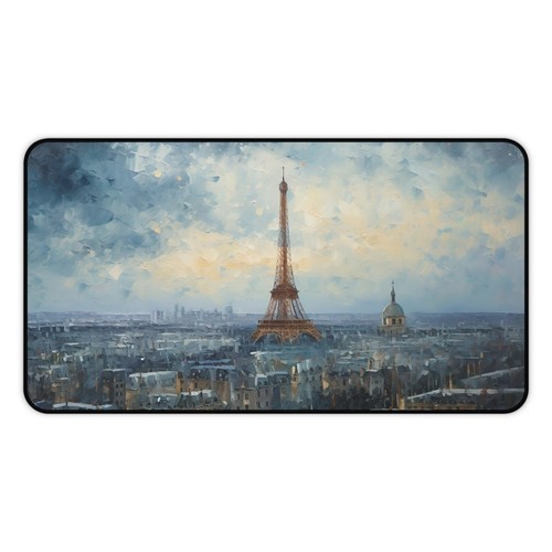 Paris Desk Mat Extra Large France Office Mousepad Gaming Keyboard Pad ...