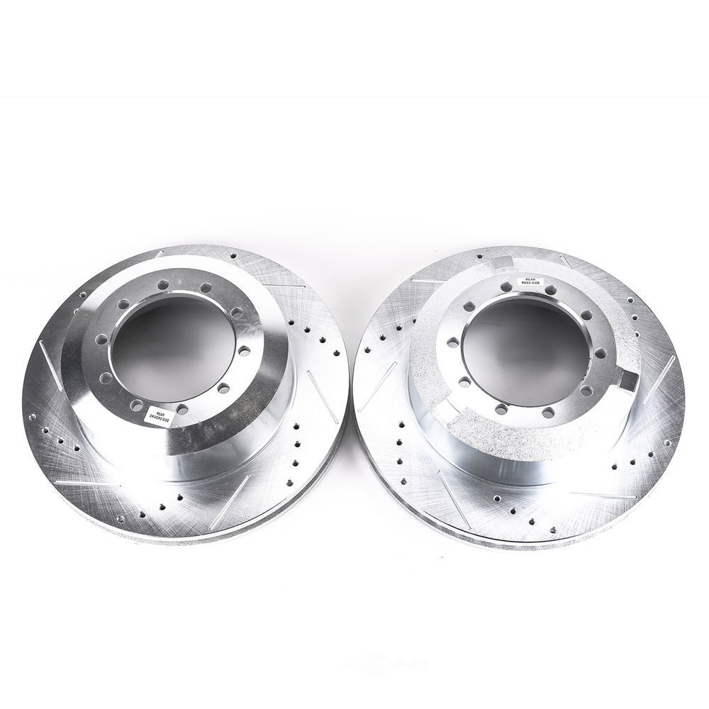 Disc Brake Rotor Set-Drilled, Slotted and Zinc Plated Brake Rotor Pair ...