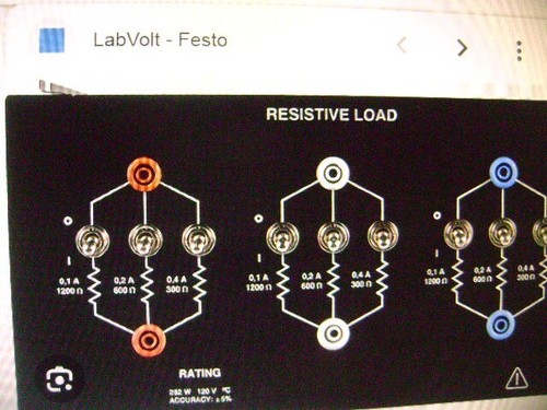 LabVolt EMS 8311 Resistive Load Module Electronic/Electrical ...