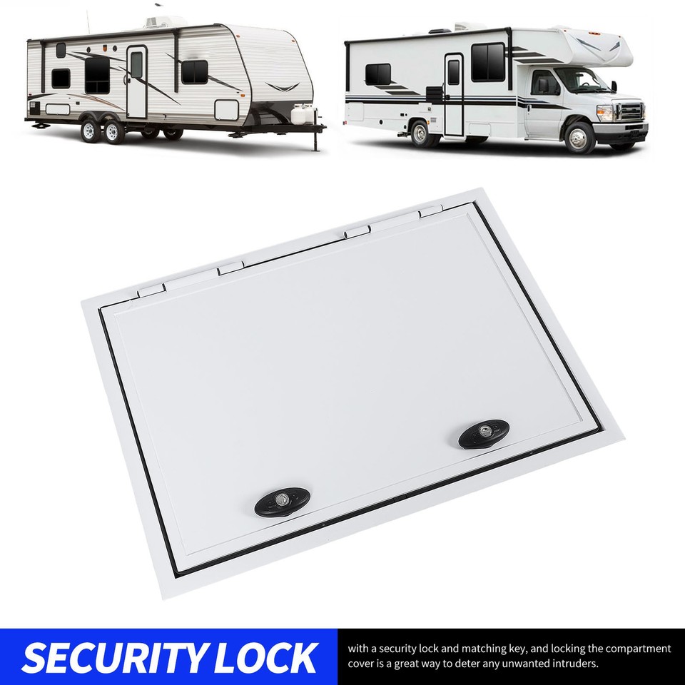 28x20" RV Baggage Door Cargo Compartment Access Door with Dual Support Rod Secur 7408572831504| eBay