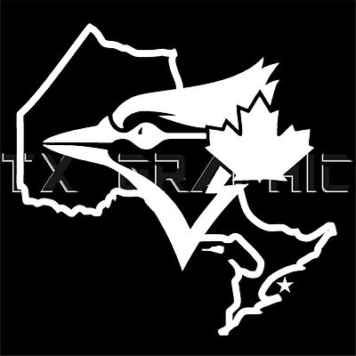 DECAL FOR TORONTO BLUE JAYS ONTARIO CANADA BASEBALL WINDOW STICKER ...