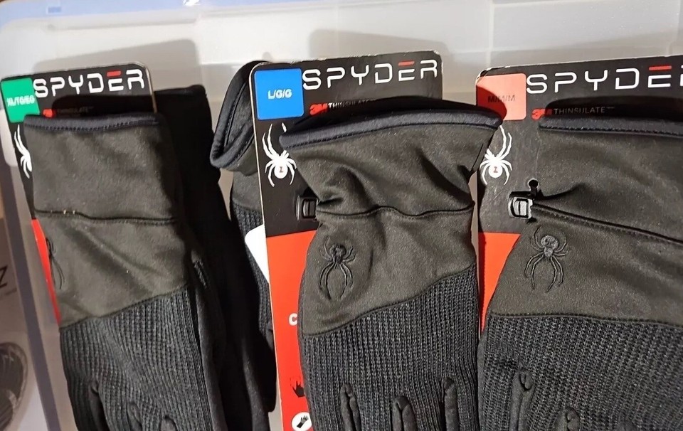 2 X Spyder Core Conduct Stretch Winter Men's 3M Thinsulate Size Large 2 ...